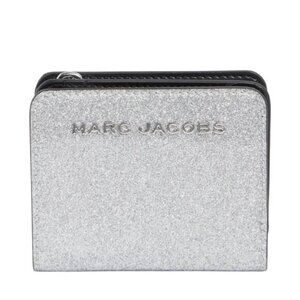 Marc Jacobs | Bags | Marc Jacobs Silver Mini Glitter Compact Wallet Nwt ...